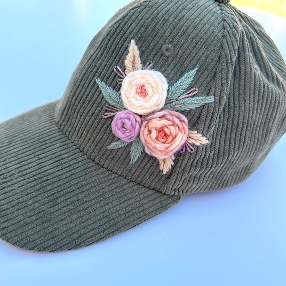 Allison Kizer Designs | Accessories | Corduroy Baseball Cap Hand ...